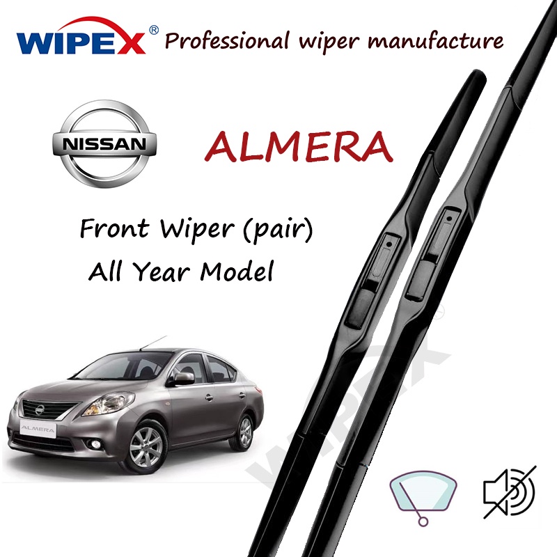 (Quality) Nissan ALMERA Front Wiper Blade 14+21 /Pair for All Year Model Car Window Wiper ...