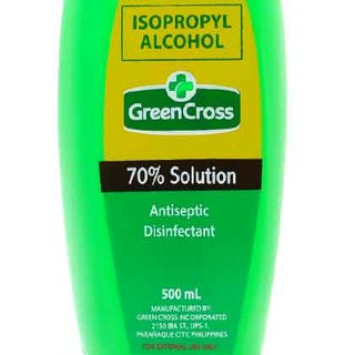 Green Cross Isopropyl Alcohol 70 percent Solution 500ml | Shopee Philippines