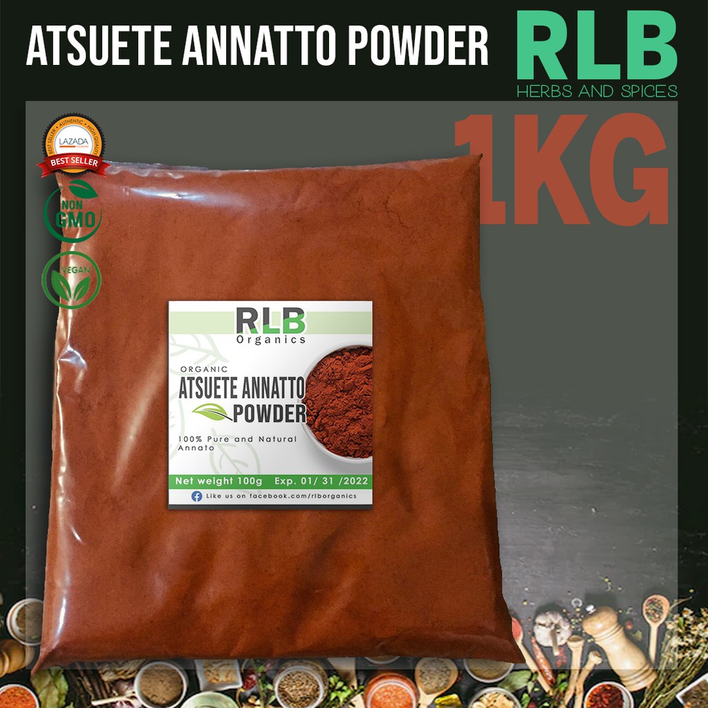 1 Kilogram Organic Natural Pure Annatto Powder Atsuete Powder - For ...