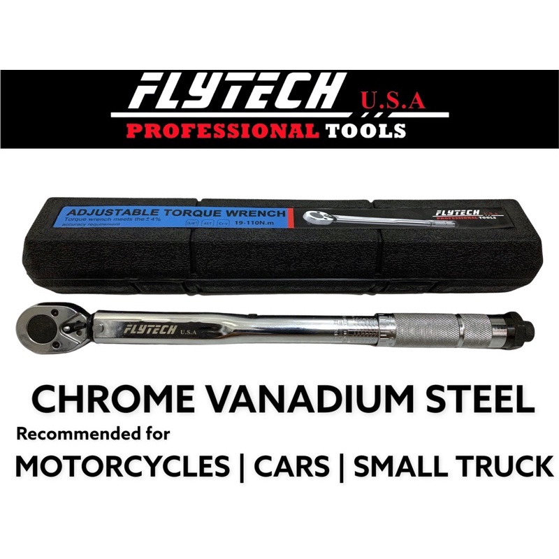 FLYTECH TORQUE WRENCH 1/4 - 3/8 - 1/2 Drive Factory Calibrated | Shopee ...