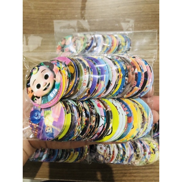 90pcs Pogs toy random designs | Shopee Philippines