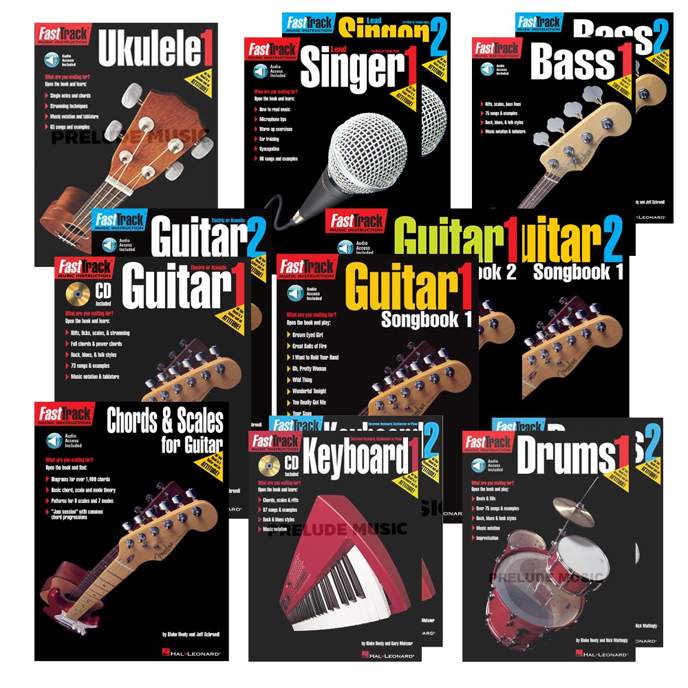 Fast Track Music Instruction (Guitar Ukulele Bass Drums Keyboard Lead ...