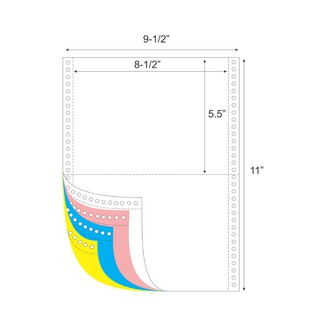 Carbonless Continuous Paper for Dot Matrix Printer 2 Ply 3 Ply 4 Ply ...