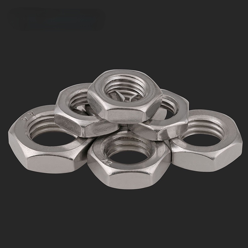 COD】304/316 Stainless Steel Hexagonal Thin Nut M3M4M5M6M8M10M12 Fine ...