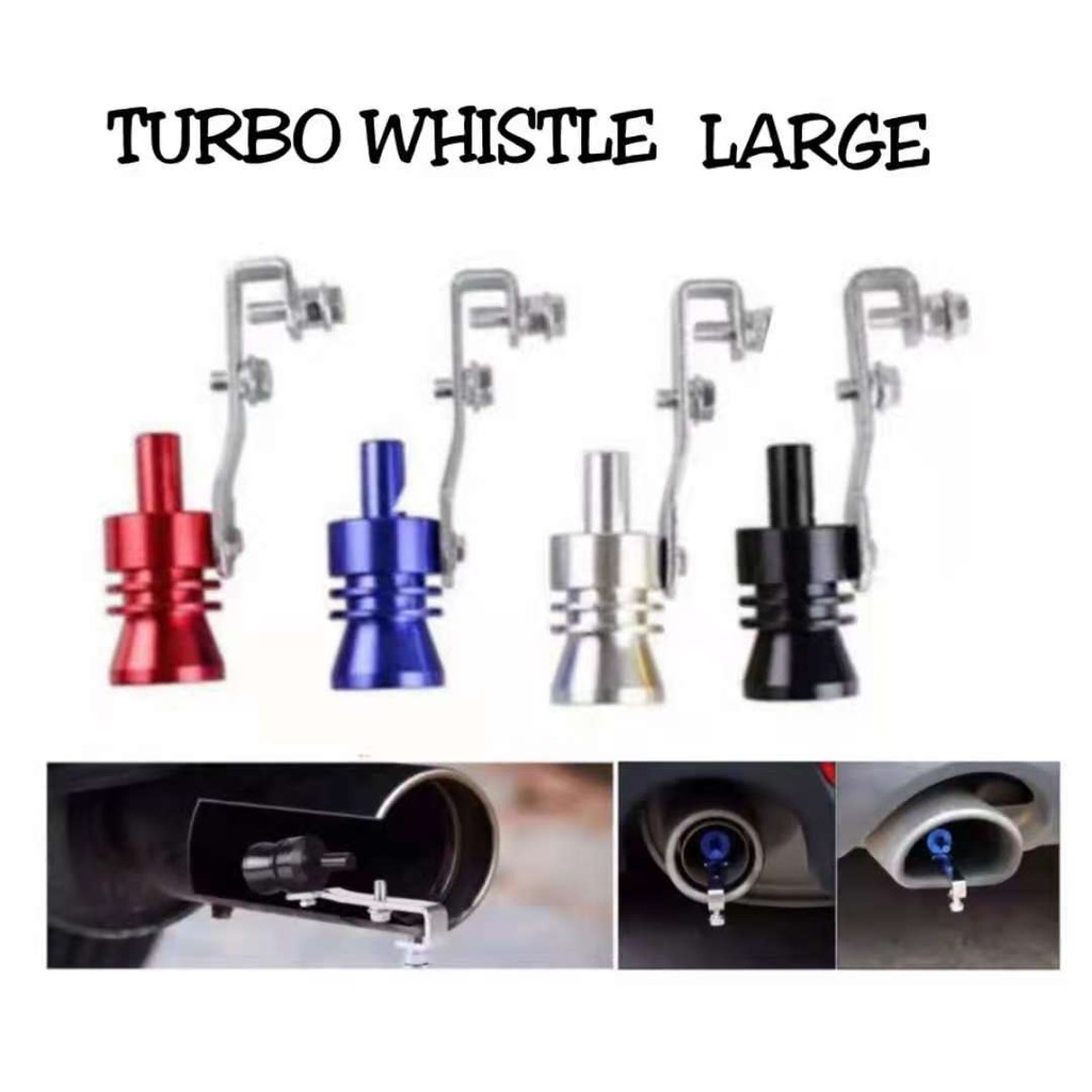 CP LARGE UNIVERSAL ALUMINUM TURBO SOUND WHISTLE MUFFLER EXHAUST PIPE ...