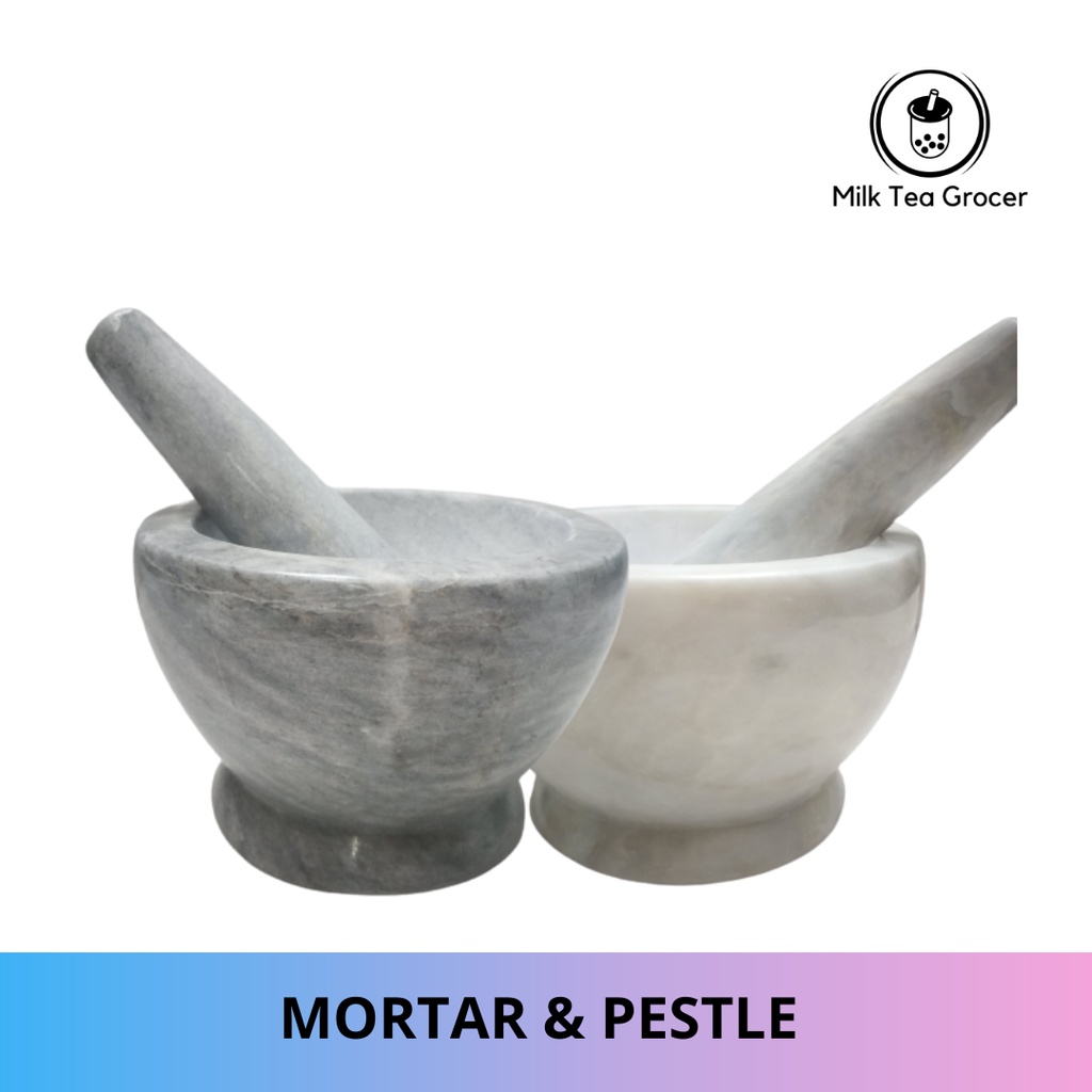 Mortar and Pestle / Almires / Pandikdik - White and Gray | Shopee ...