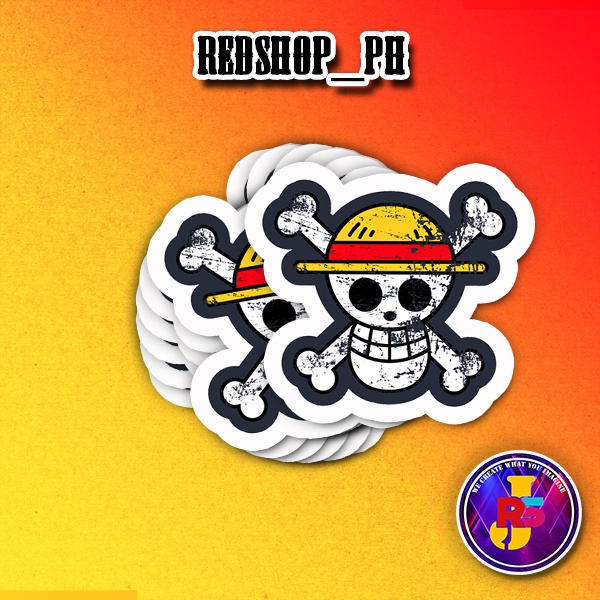 Logo Stickers | One Piece Anime (1pcs.) | Shopee Philippines