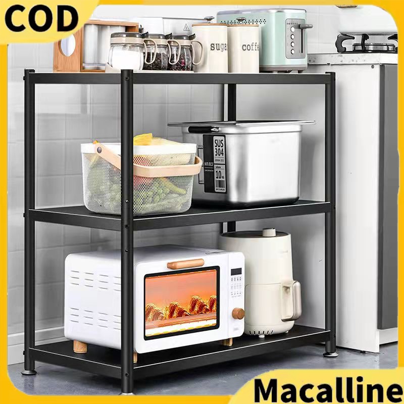 3-Tier Multi-Purpose Removable Kitchen Shelves Storage Racks cart ...