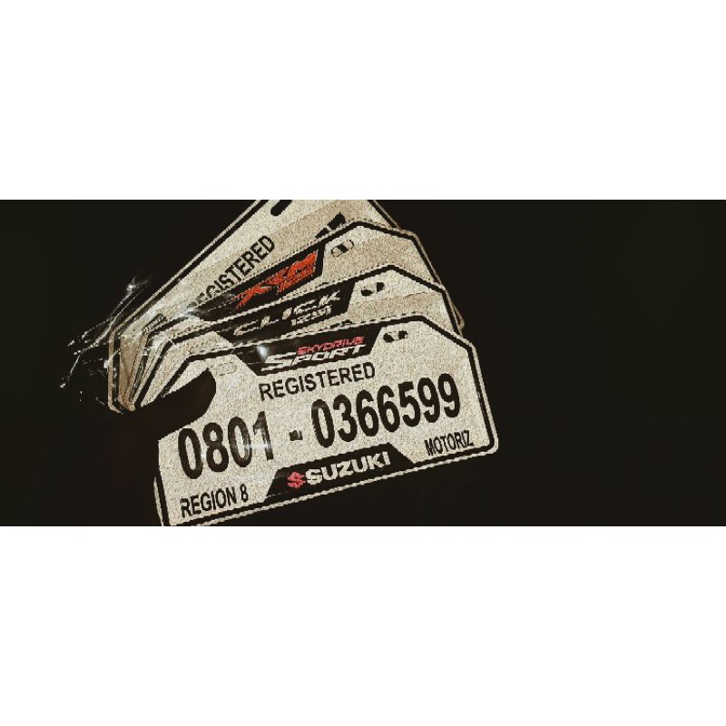 REFLECTORIZED TEMPORARY PLATE EMBOSSED | Shopee Philippines