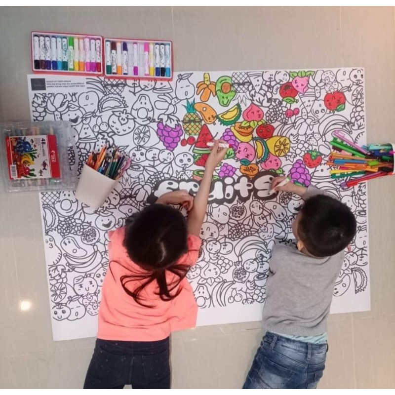 Jumbo Coloring Paper Poster Giant Coloring Coloring Page Sheet Giant ...