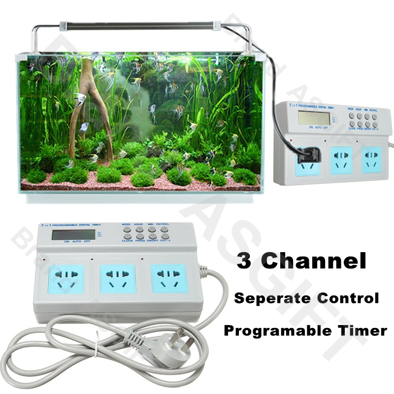 Professional 3 In 1 Digital Socket Timer Fish Tank Automatic Time ...