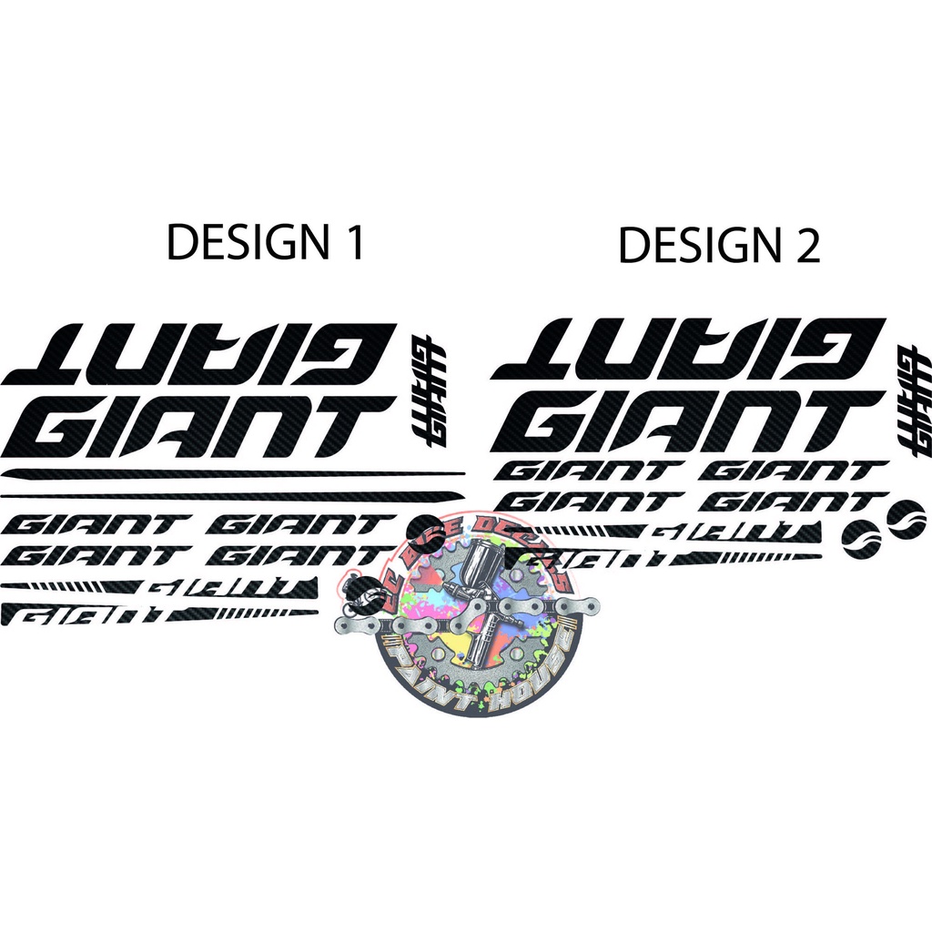 GIANT FRAME DECALS METALLIC THIRD DESIGN | Shopee Philippines