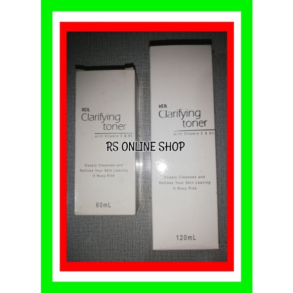 RDL CLARIFYING TONER 60ML and 120ml #RSONLINESHOP 🇮🇹 | Shopee Philippines