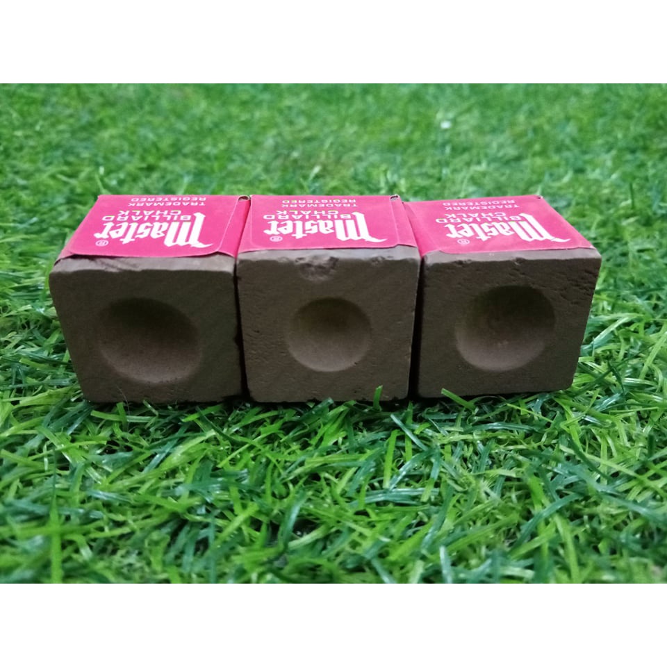 3PCS Master Premium Chalk Brown for Billiard Cue Stick tisa ng tako ng ...