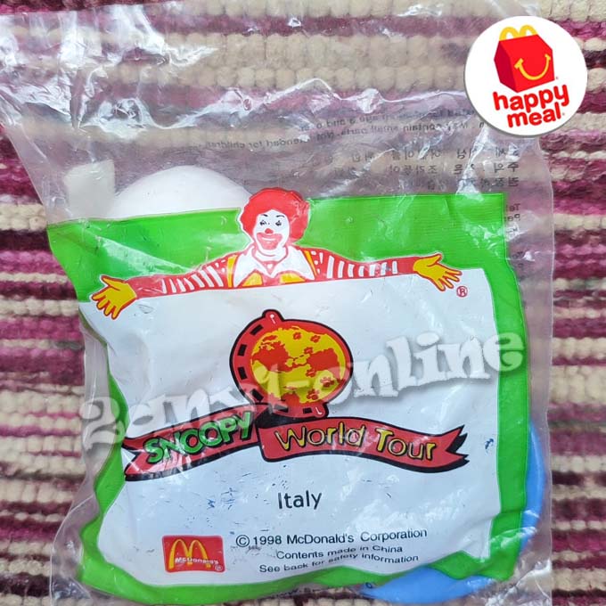 1998 Mcdo Snoopy World Tour - ITALY (Sealed) | Shopee Philippines