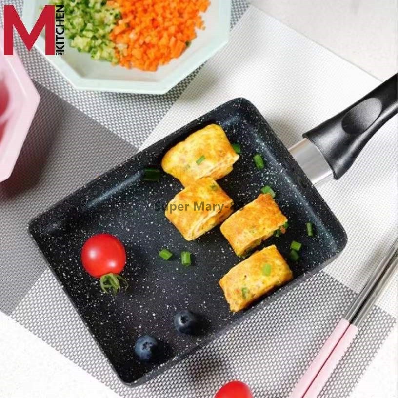 Square Egg Roll Frying Pan Teflon Style Cookware Set (YZS) | Shopee ...