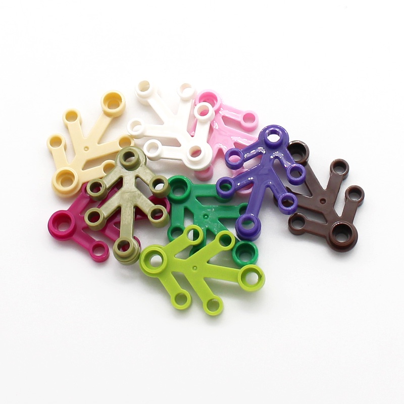 Moc Tree Leaf 6 Garden DIY 2423 Plant Leaves 4x3 Building Blocks ...