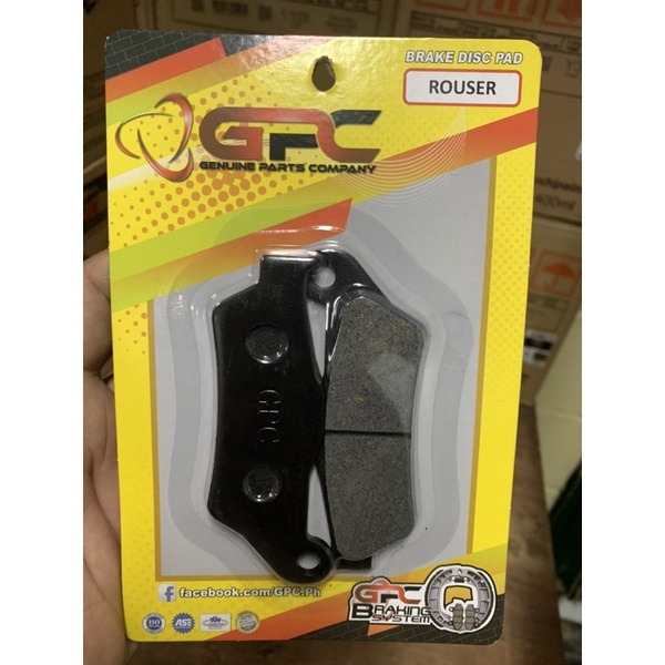 GPC ROUSER 135/180/200, NS150/160, SZ, FZ( Brake Pad Front) | Shopee ...