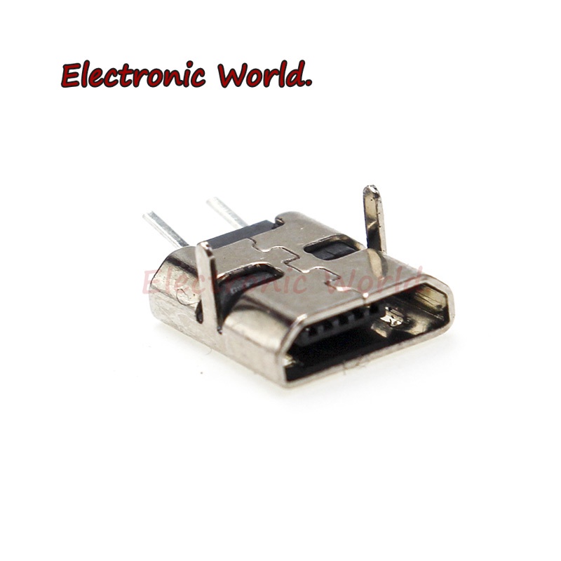 20 Pieces/Batch USB Flat Edge 90 Degrees 2-Pin DIP Connector Micro ...