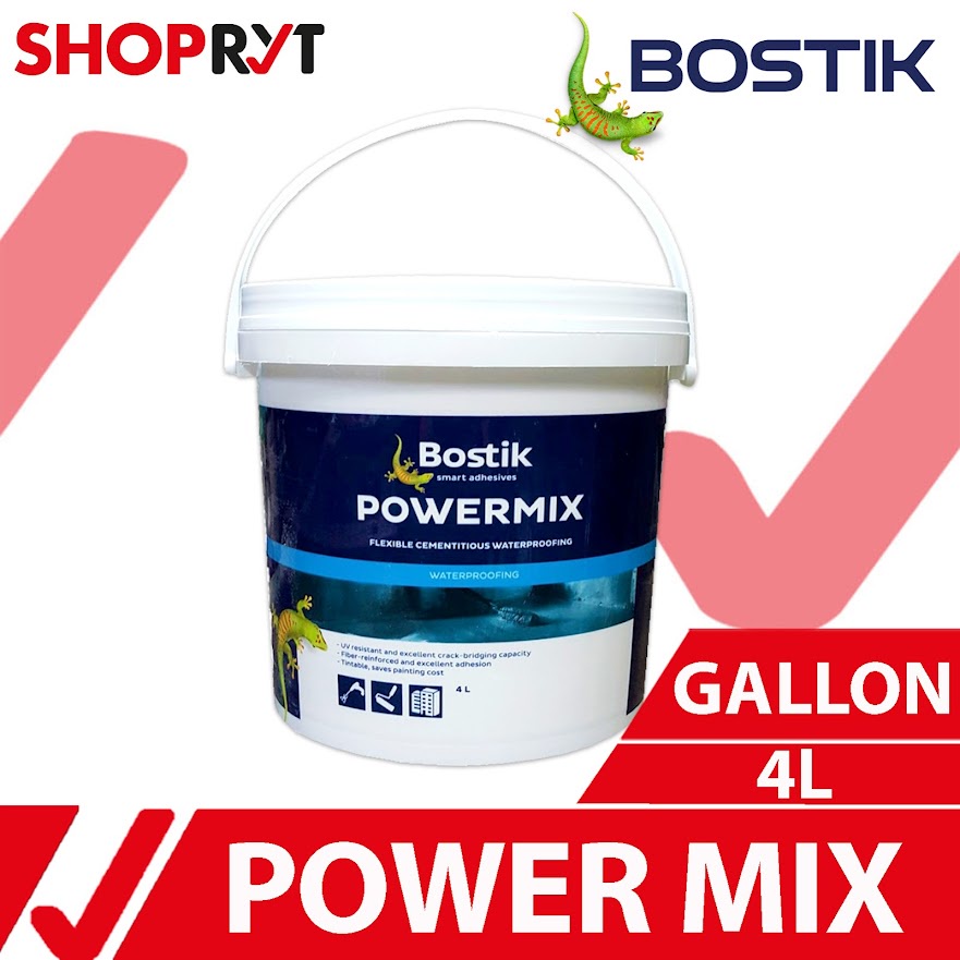 Bostik Powermix Flexible Cementitious Waterproofing Mix for Concrete 4 ...
