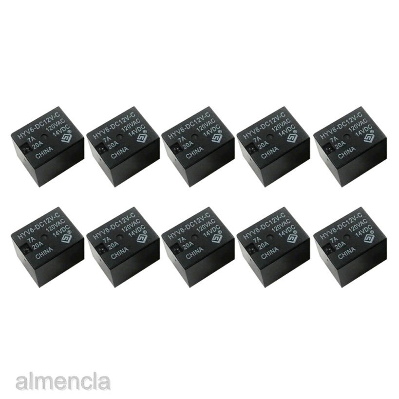 Lot 10pcs Automobile Car Relay 5-Pin SPDT | Shopee Philippines