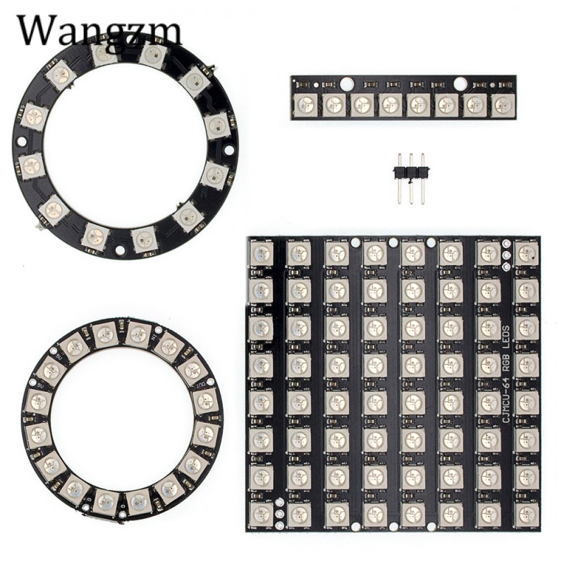 WS2812 module 8 Bit/12 Bit/16 Bit/ 64 Bit 5050 RGB LED full-color built ...