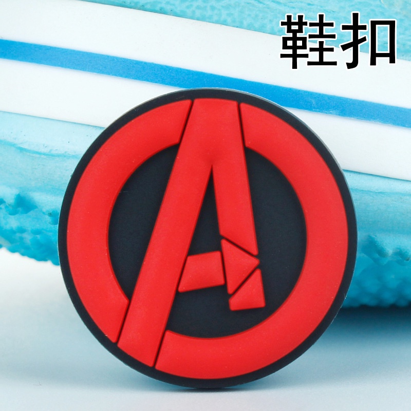 Cartoon Iron Man Jibits for Crocs Avengers Jibitz Charm Pins Hulk Shoe ...
