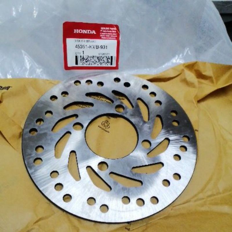 Honda Genuine Brake Disk (4 holes) for Click v1 v2 & 160, BeAT, Zoomer ...