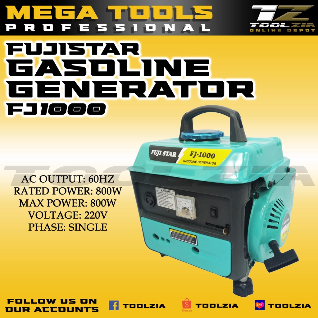 MEGA Fujistar Gasoline Generator *FJ1000* | Shopee Philippines