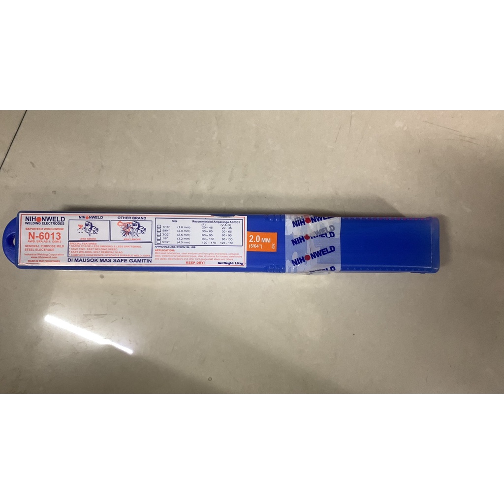 Nihonweld Special N-6013 2.0mm (5/64") Welding Electrode | Shopee ...