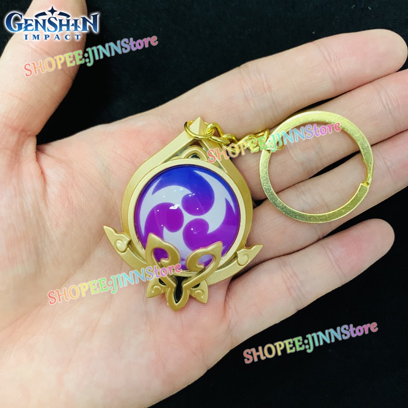 JINN Genshin Impact Keyring New Sumeru:Electro Vision Keychain Double ...