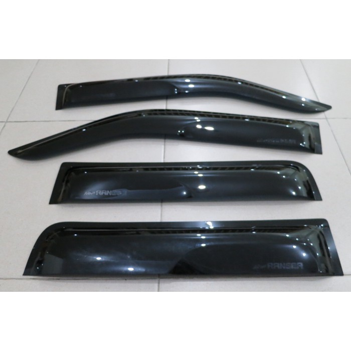 HITAM Gutter FORD NEW RANGER DOUBLECABIN 2007-2012 MUGEN Black FULL SET ...