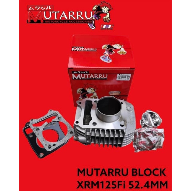 Mutarru Cylinder Block Bore kit steel xrm125 fi Rs125 fi 52.4mm ...