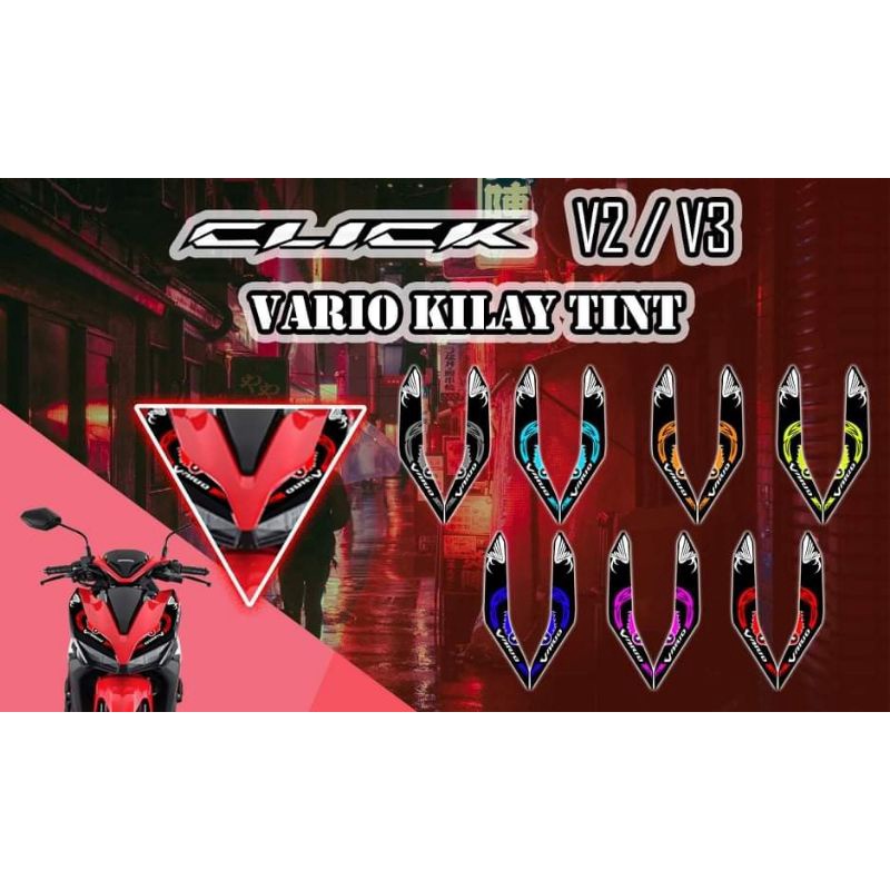 HONDA CLICK V4, V3, and V2 VARIO KILAY TINT / CLICK MOTORCYCLE / CLICK ...