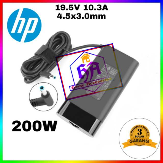 Hp ZBOOK 15 17 G3 G4 G5 19.5V 10.3A 200WATT LAPTOP CHARGER Adapter ...