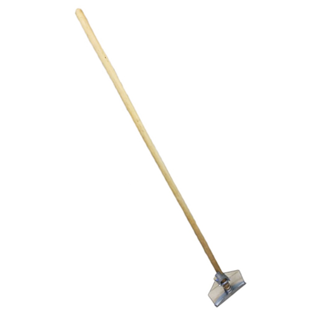( SPRING TYPE ) DURABLE MOP HEAD HANDLE WITH WOODEN HANDLE == 4 FEET ...