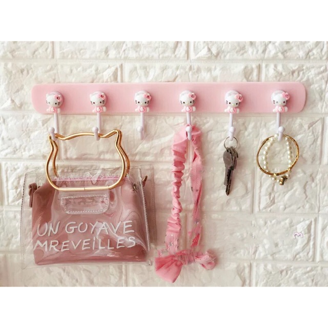 Hello kitty wall hook Long row hook Towel hook | Shopee Philippines