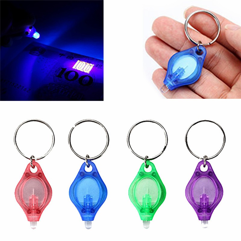 DF Mini LED UV Flashlight Keychain Promotion Gifts Ultraviolet Torch ...
