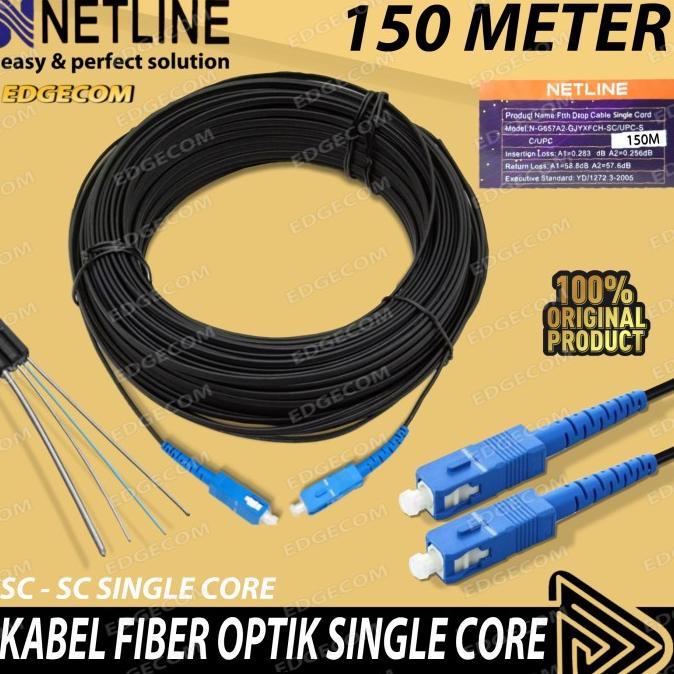 Sc-sc UPC fiber Optic Cable Single Mode Simplex 150 Meters | Shopee ...