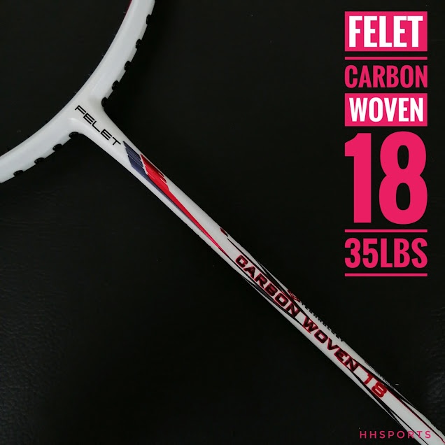 FELET Racket CARBON WOVEN 18 35LBS | Shopee Philippines