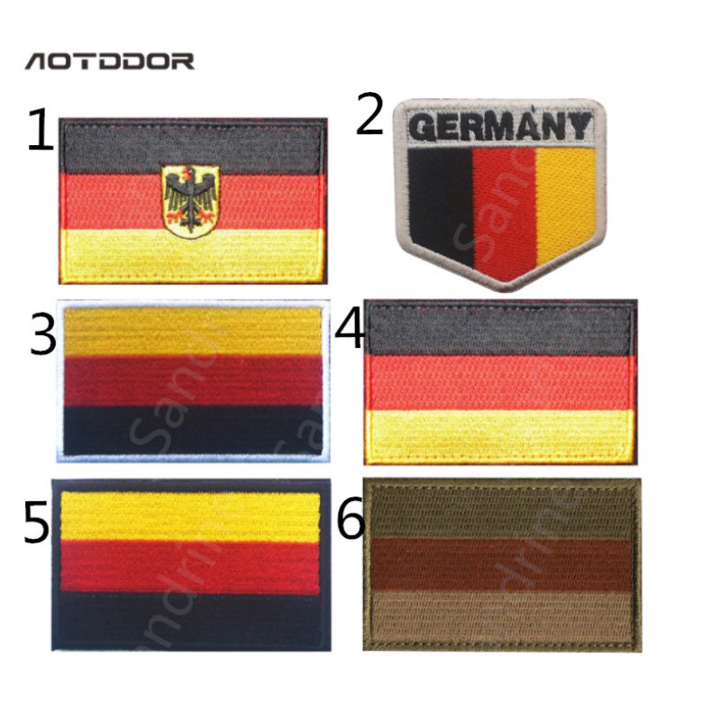 Germany Flag Embroiderey Tactical Military Morale Patches Badges Combat ...
