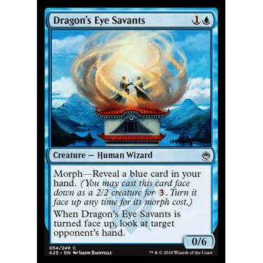 Magic the Gathering : Dragon's Eye Savants - M25 NM - MTG Blue Human ...
