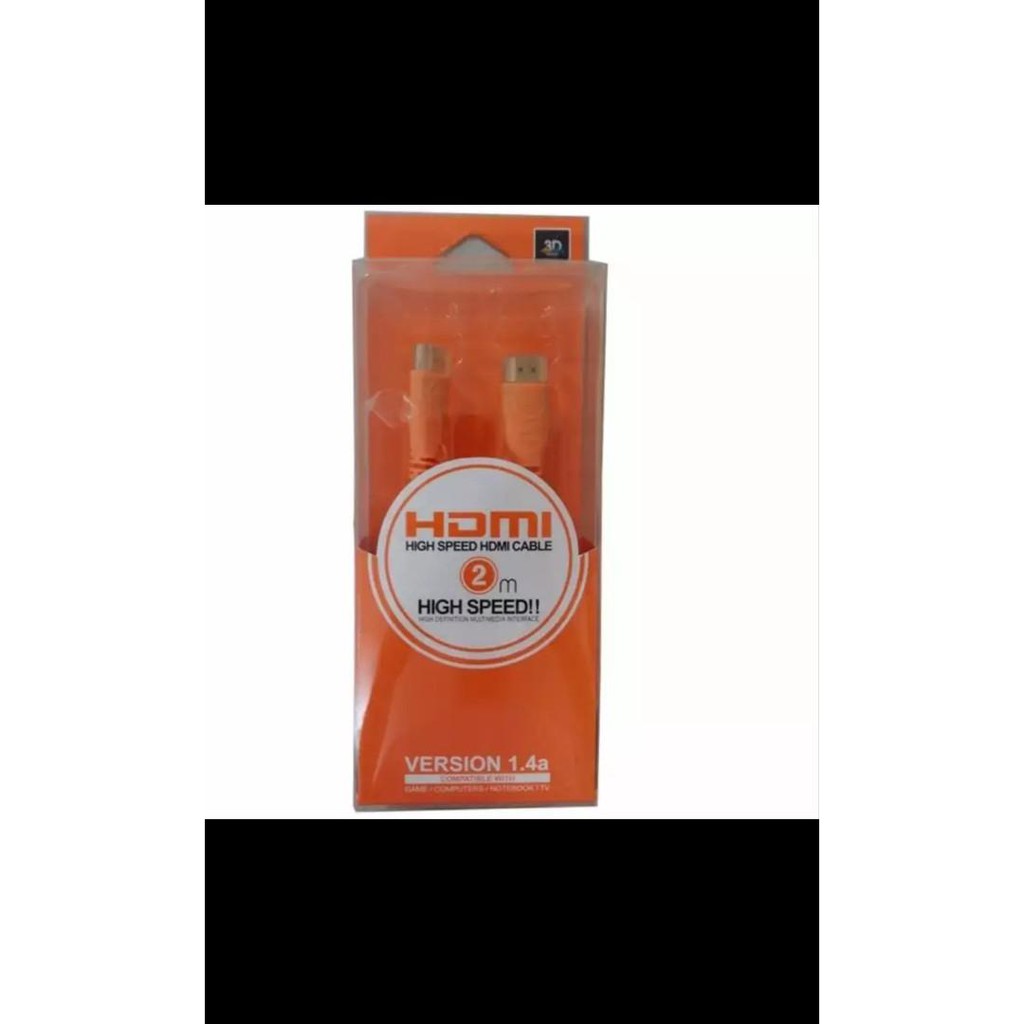 2Meter High Speed HDMI Cable with Ethernet (Orange Color) | Shopee ...