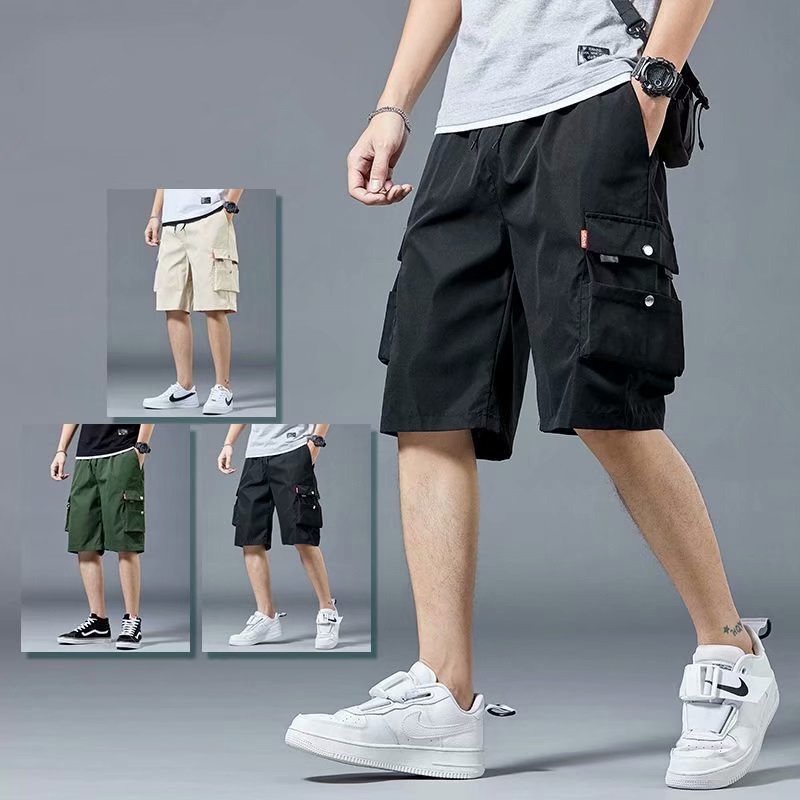 M-5XL Cargo shorts men Multi pocket Durable Cargo pants Casual slim ...
