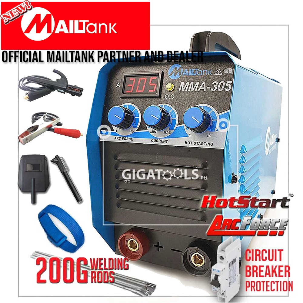 MailTank MMA-305A ARC Force Inverter IGBT ARC Welding Machine w/200g ...