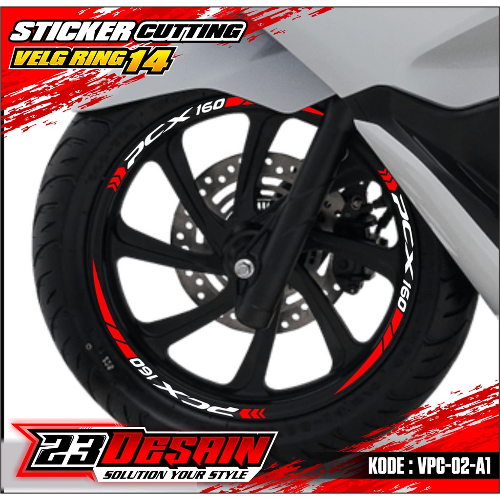 Honda PCX 160 Rim Cutting Sticker - Motorcycle Accessories Sticker List ...