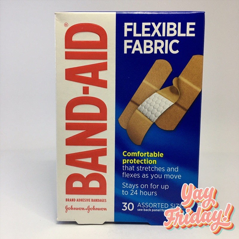 Band-Aid Flexible Fabric Bandages 30 Assorted Sizes | Shopee Philippines