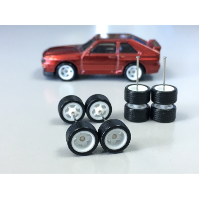 Z199 Rubber Wheels Tayar Getah Star White Axle Long JDM 10mm Audi STH ...