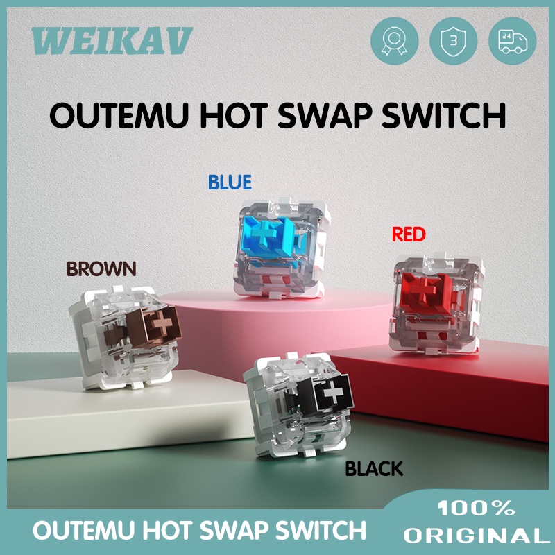 10Pcs Outemu Switches switch mechanical keyboard blue brown red switch ...