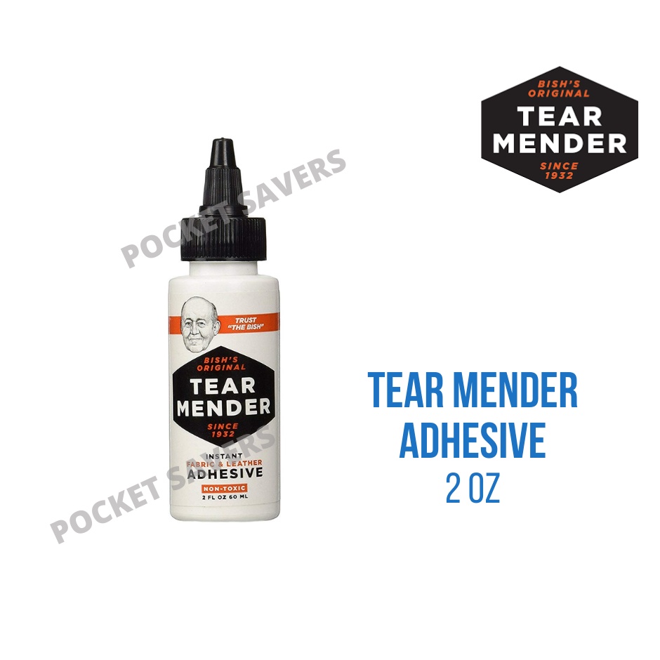 TEAR MENDER Instant Fabric & Leather Adhesive 2 oz. - 6 oz. (100% ...